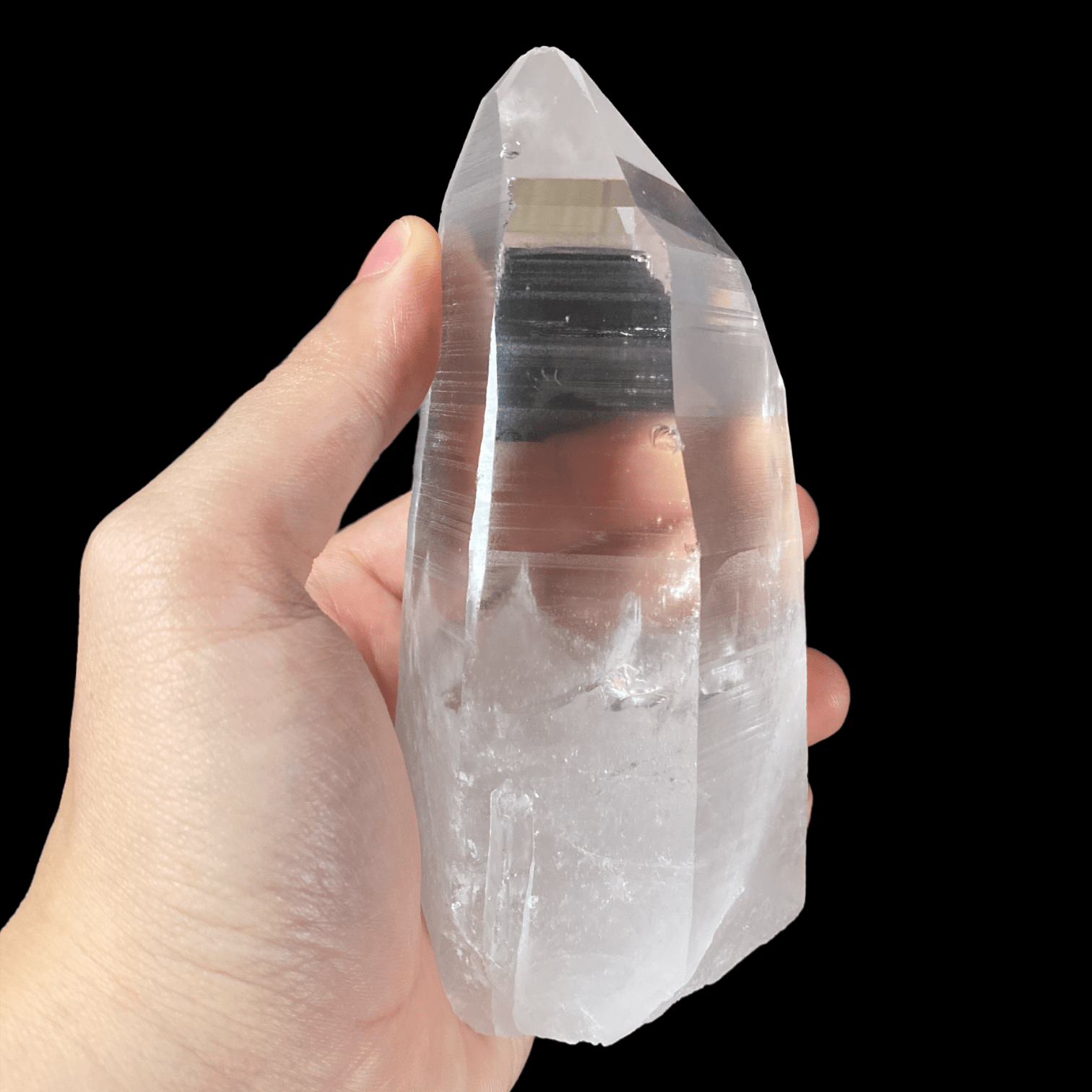 Lemurian Quartz • Record Keeper, Pyramidal Glyph (Brazil) 512g – BLM49 ...